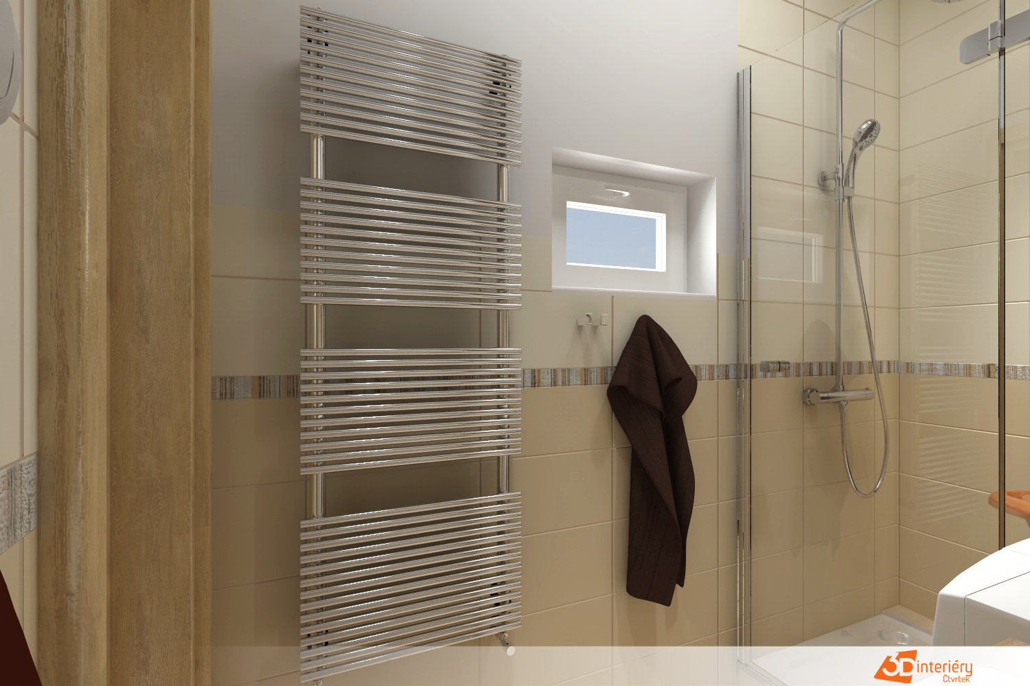 Malá koupelna - bytovy-architekt-3d.cz