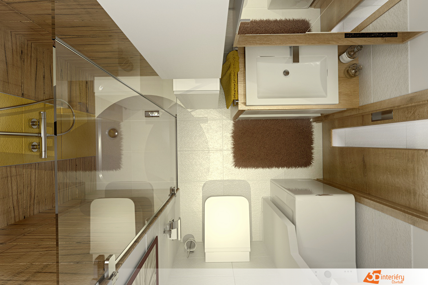 Byt 1+1 - rekonstrukce vysočina - bytovy-architekt-3d.cz